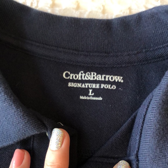croft & barrow | Shirts | Mens Navy Blue Croft Barrow Signature Polo ...